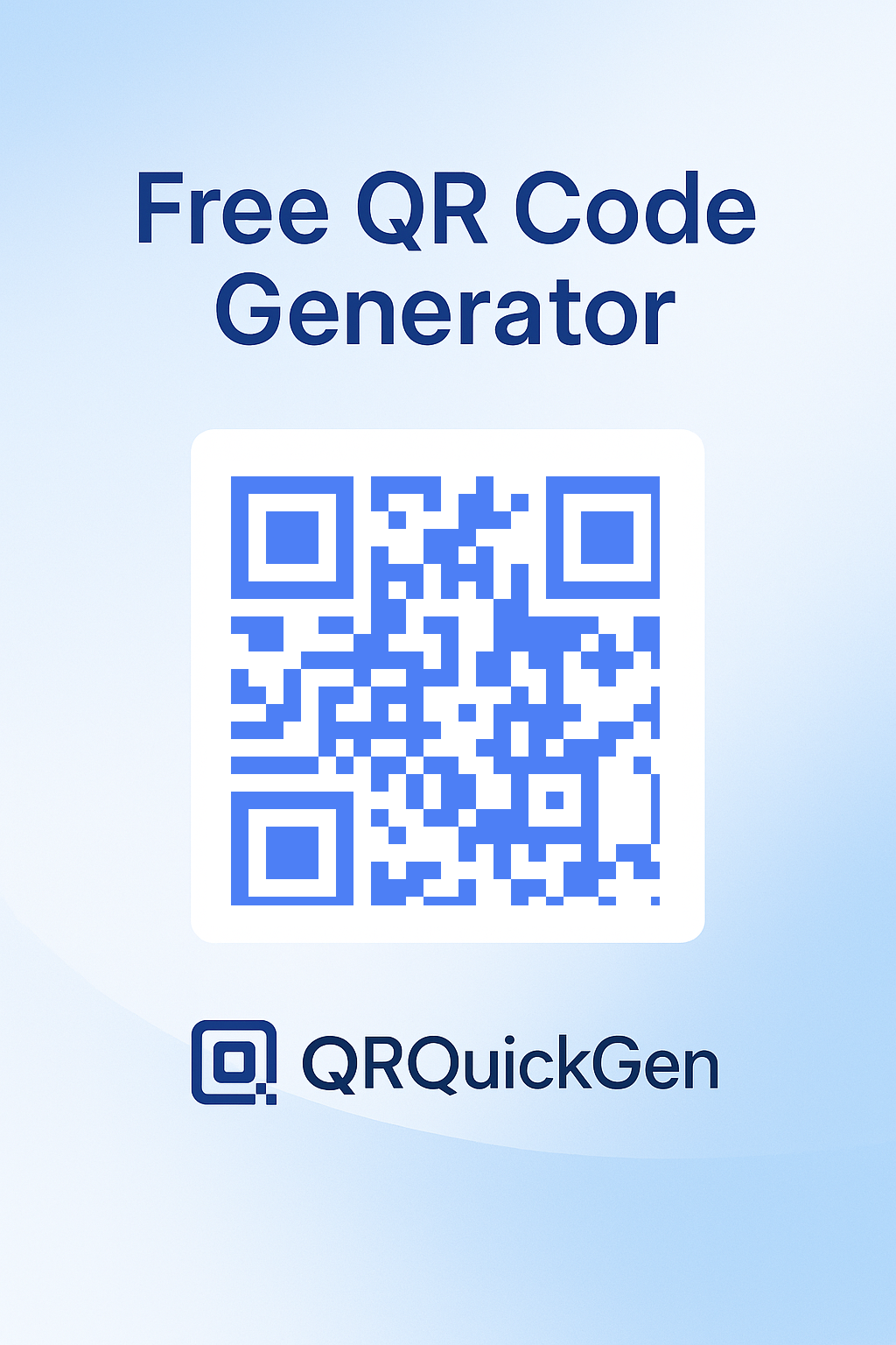 QRQuickGen - Free QR Code Generator | Create QR Codes Instantly